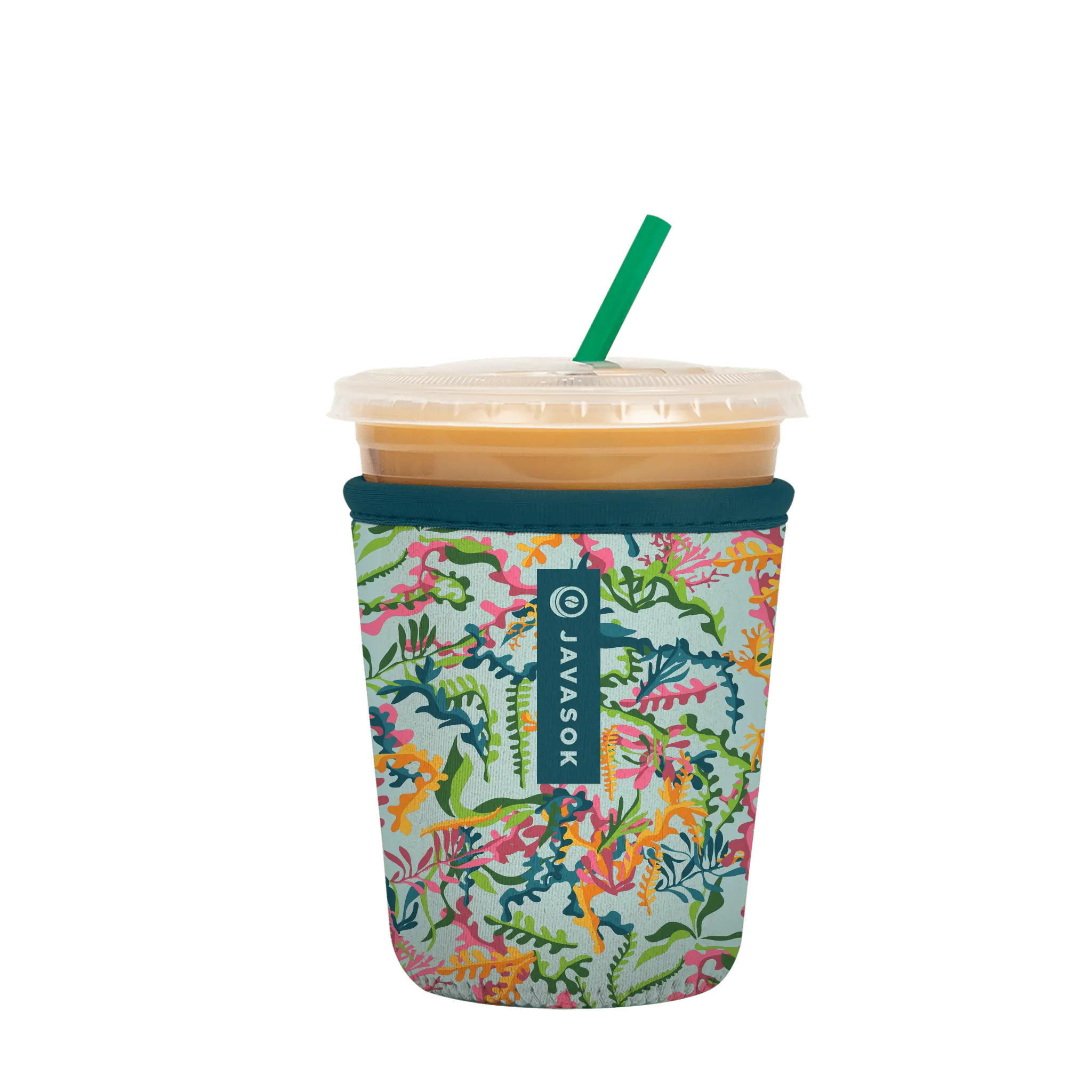 Colorful Corals Iced Coffee Sleeve – JavaSok | Sok-It